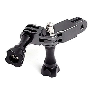 OctinPris 3-Way Adjustable Extension Pivot Arm Adapter Set- Long & Short Straight Joints Connector Convertor 35mm/50mm (2X Same Direction + 2X Reverse) for Gopro Hero Series, SJCAM, GeekPro ect.
