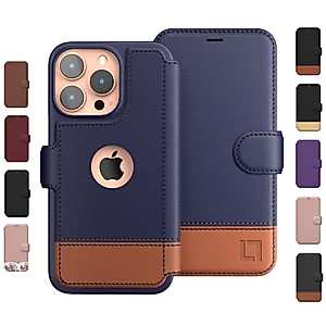 LUPA Legacy iPhone 13 Pro Max Case Wallet - Case with Card Holder - [Slim + Durable] for Women and Men - Flip Cell Phone case - Faux Leather - Folio Cover - Desert Sky