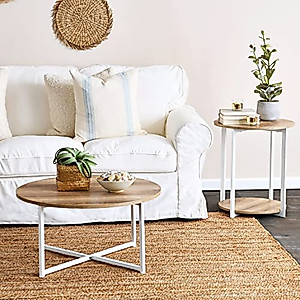 Household Essentials Coffee Table, Coastal Oak