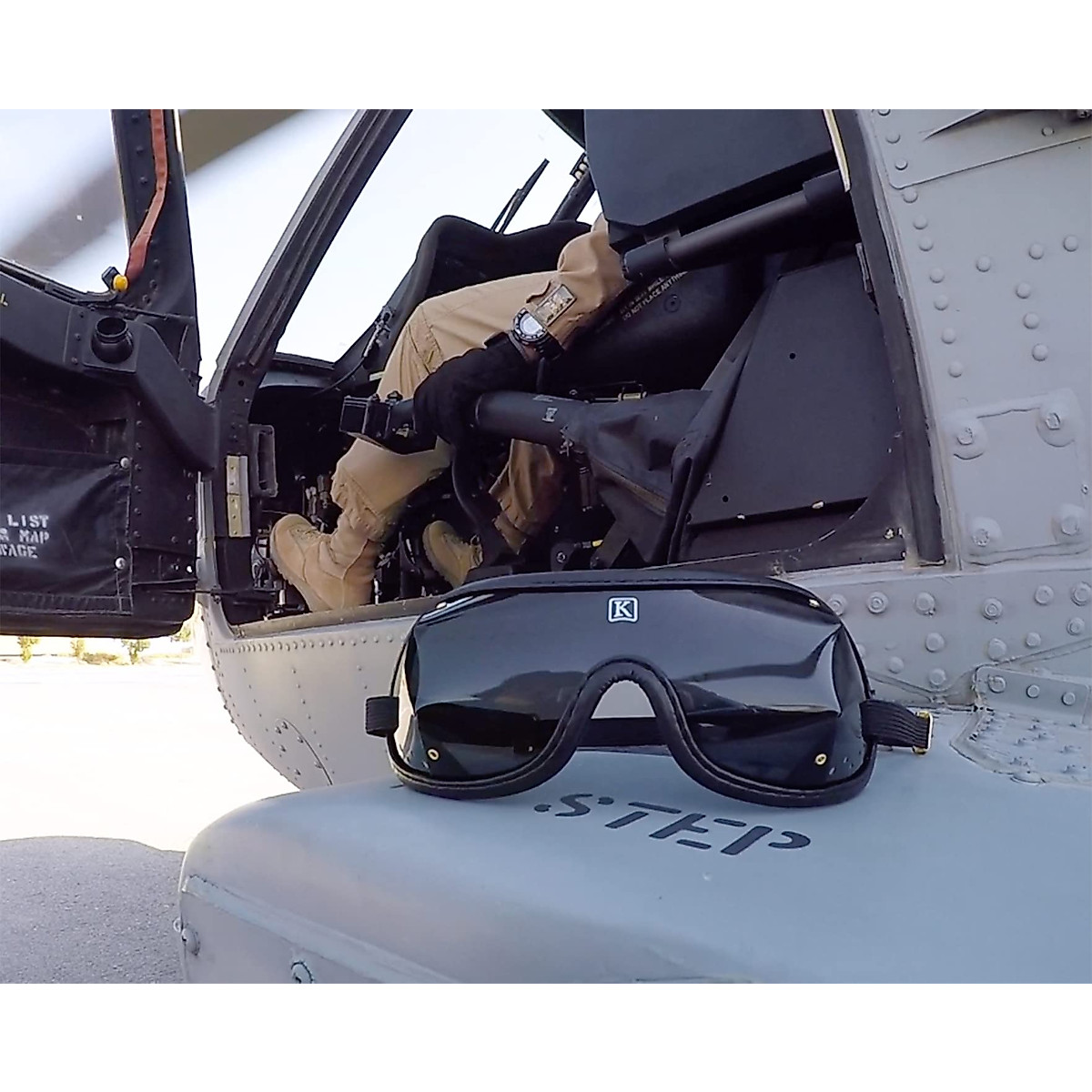 Kroop's Boogie Goggles - Lightweight Eye Protection for Active Lifestyles. Black/Tinted