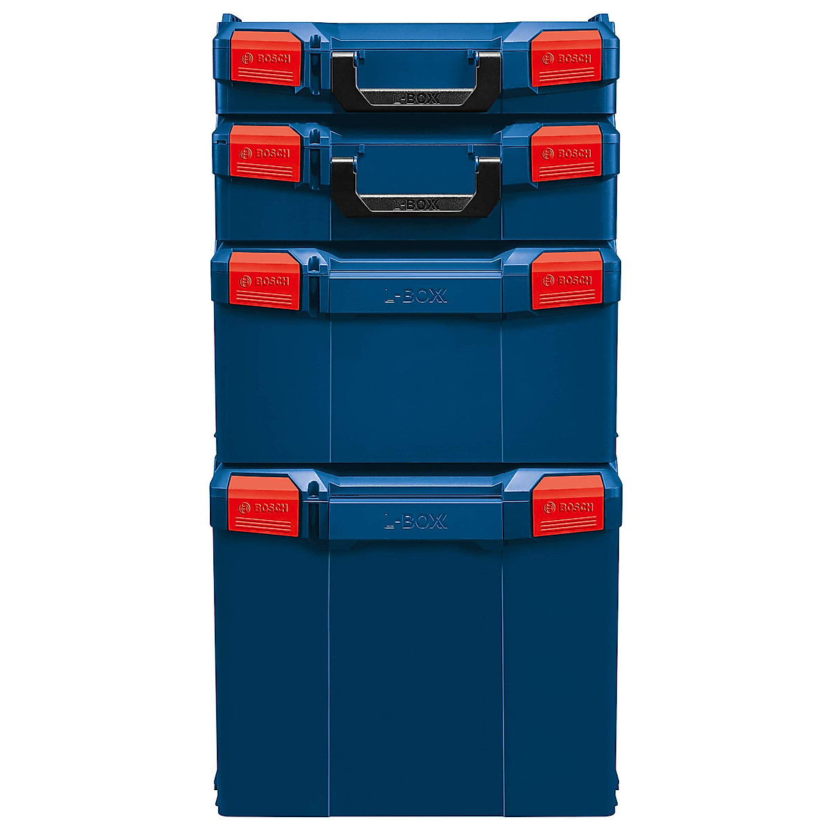 BOSCH L-BOXX-1 4.5 In. x 14 In. x 17.5 In. Stackable Tool Storage Case , Blue