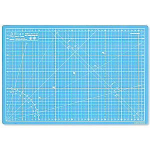 Elan Cutting Mat A3 Blue, Self Healing Cutting Mat 30 x 44 CM, 5-Ply Craft Mat Blue, Hobby Cutting Mat 30x44 CM, Fabric Cutting Board for Crafts, Quilting Cutting Board, Blue Cutting Mats for Crafts