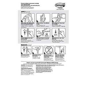 Command Medium Designer Hooks, Damage Free Hanging Wall Hooks with Adhesive Strips, No Tools Wall Hooks for Hanging Decorations in Living Spaces, 9 White Hooks and 12 Command Strips