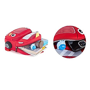 KK CRAFTS Preschool Backpack Toddler Neoprene Animal Waterproof Schoolbag Lunch backpack for Kids Boys Girls (Fire Engine)