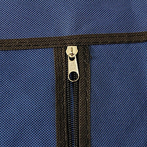 Lykos 5-Layer 12-Compartment Non-Woven Fabric Wardrobe Portable Closet Navy (133x46x170cm)