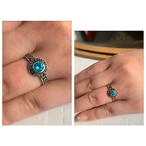 JNJ Women's Class Ring, personalized for high school and college graduates, Sterling Silver, Birthstone Class Ring, Classy collection-Jour Nouveau Jewelry (Platinum)