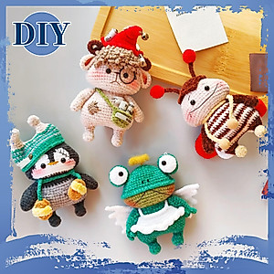 Chenille Yarn, 14OZ Soft Velvet Chenille Yarn for Crocheting and Knitting, Velvet Yarn with Stitch Marker, Big Eye Needles for Scarves, Hats, Blankets DIY Weaving Crocheting HandCrafts Yarn