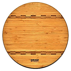 Nana Gift - Bamboo Butcher Block Inlay Engraved Cutting Board - Nana’s Kitchen Sweet Treats & Sweet Memories - Design Decor Birthday Mothers Day Christmas Best Grandma Mom Ever GK Grand (11.75 Round)