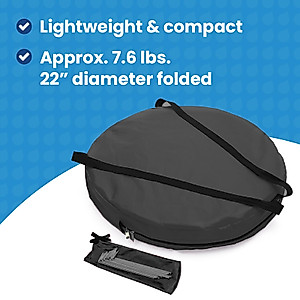 WeatherPod Large 1-Person Pod – Pop-Up Weather Pod, Protection from Cold, Wind and Rain - Black