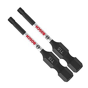 BOSCH ITT15202 2-Pack 2 In. Torx #15 Impact Tough Screwdriving Power Bits