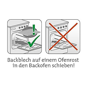 Dr.Oetker "Back-Idee" Adjustable Baking Sheet, 12.99" x 14.57-20.47", Black