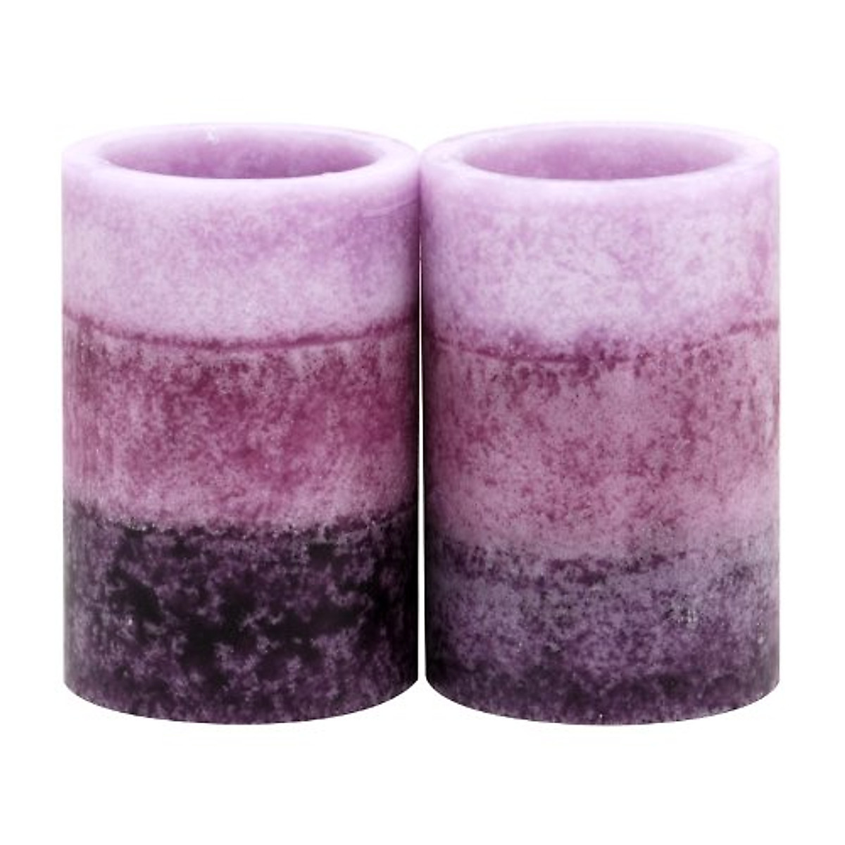 kieragrace 2 by 3-Inch Tri-Layer LED Pillar Candles, Mini, Lavender Cashmere Fragrance, Set of 3
