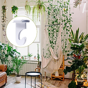 OALEN Drop Ceiling Hooks for Classrooms &Offices, Heavy Duty Ceiling Hooks, Suspended Ceiling Hooks for Hanging Plants & Decorations, Metal T-Bar Hooks for Suspended Drop Ceiling Tiles (40White)