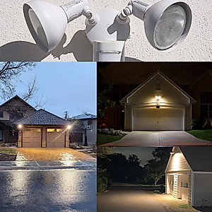 Familite PAR38 Halogen Flood Light Bulbs 75W 1000LM Dimmable Warm White for Reptiles Heating and 6” Recessed Cans Flood Lighting Indoor Outdoor, 4pcs Packed