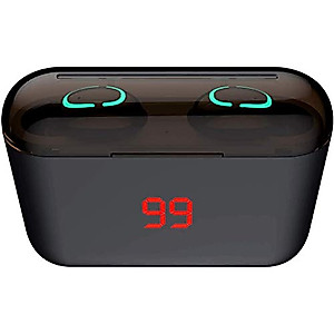 TBIIEXFL Headphones Touch Control with Charging Case Waterproof Stereo Earphones in-Ear Built-in Mic Headset Premium Deep Bass for Sport