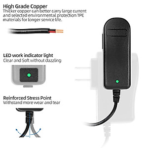 ANTOBLE AC/DC Adapter for GPX PC301B PC101B Portable Compact Disc CD Player Power Supply Charger - 6.5ft Cord