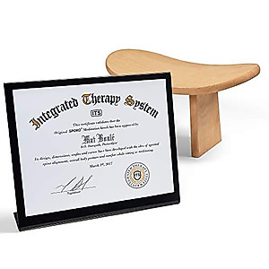 SPOKO Meditation Bench, Travel Version, The Original Posture Certified Wood Kneeling Stool, Best Ergonomic Wooden Chair, Perfect Low Seat for Meditations, Yoga, Prayer, Seiza and Kids, no Cushion