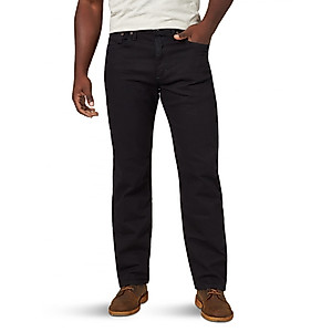 Wrangler Authentics Men's Classic 5-Pocket Relaxed Fit Flex Jean Black Flex 35W x 29L