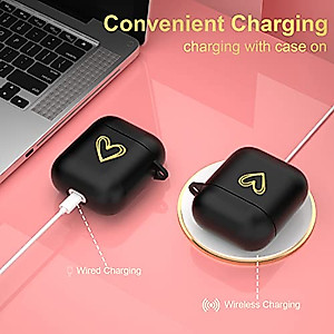 2 Pack Aiiko Airpods 2nd 1st Generation Case with Keychain