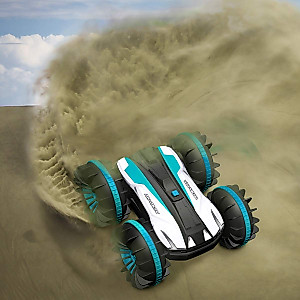 Toys for 6-12 Year Old Boys Amphibious Remote Control Car Boat for Kids 2.4Ghz RC Car Waterproof RC Monster Truck Stunt Car 1: 16 Remote Control Vehicle with Rotate 360 All Terrain Boys Girls Gifts