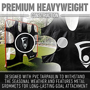 Franklin Sports Lacrosse Goal Shooting Target - Lacrosse Net Training Equipment - Corner Targets for Shooting Practice - Fits Official Size Goals