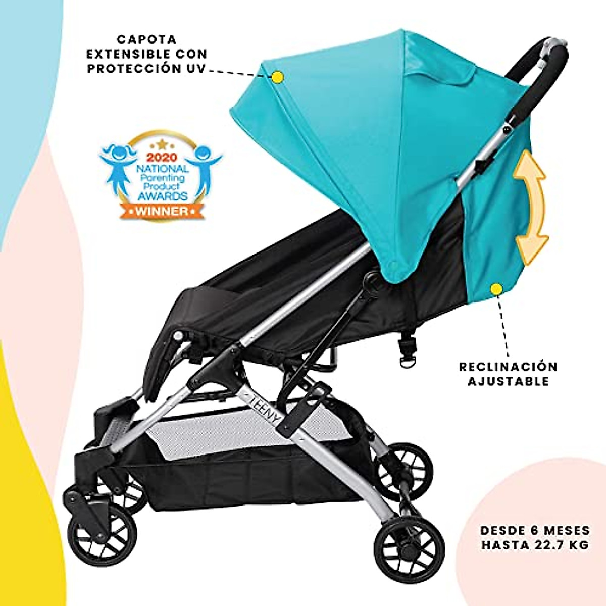 Safety 1st Teeny Ultra Compact Stroller, Bahama Breeze