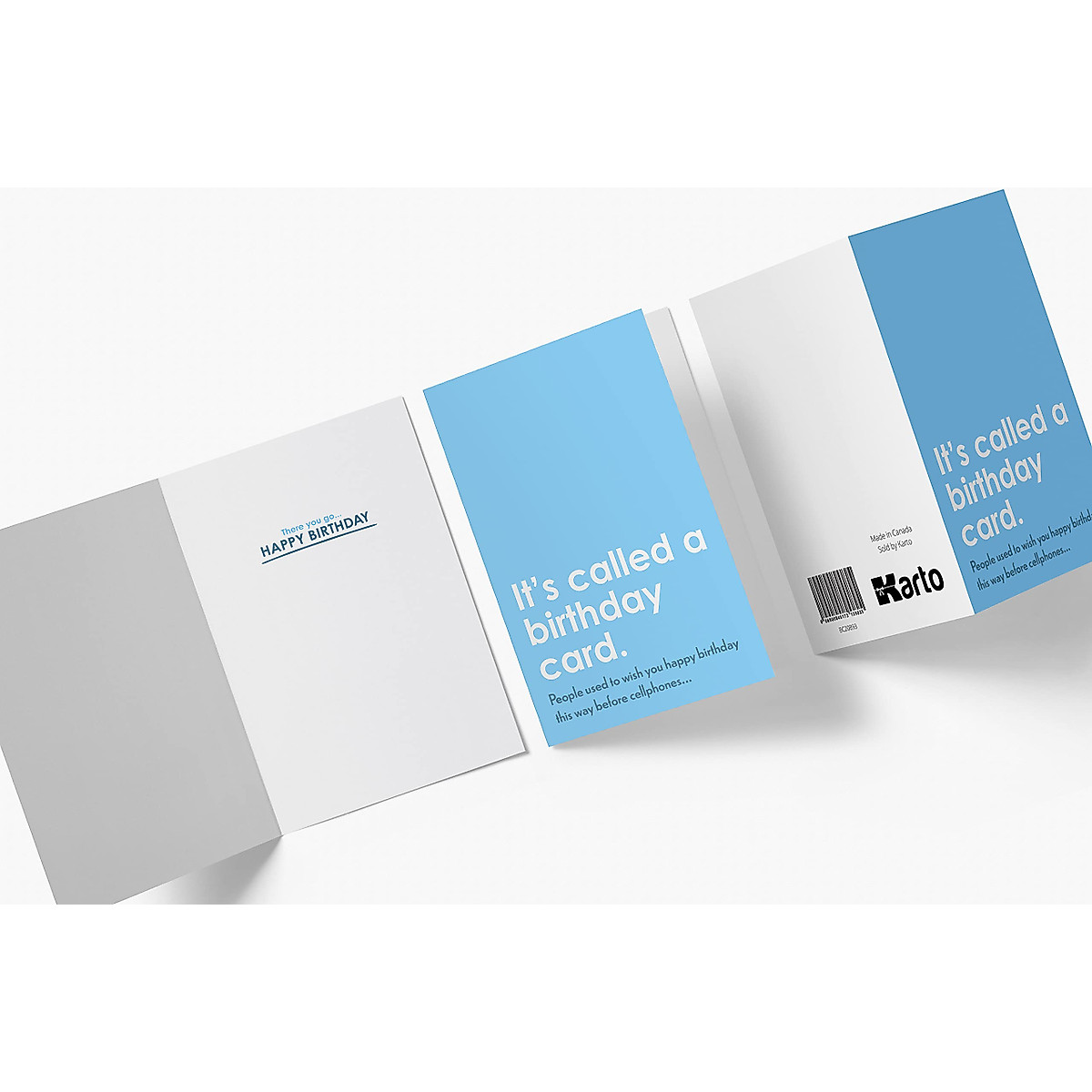 Karto Funny Birthday Card for Men and Women, 5.5 x 8.5 in, Blank Inside or with Happy Birthday Message, for Husband, Brother, Nephew, Daughter, Sister, Friend