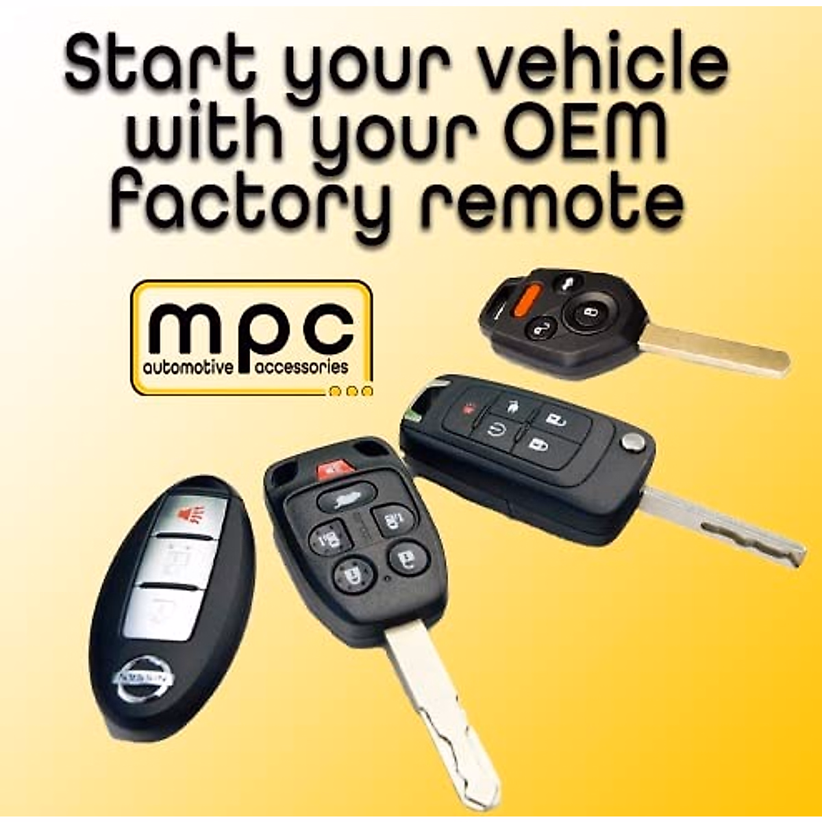 MPC Factory Remote Activated Remote Starter for 1999-2002 Chevrolet Silverado |Gas| Key-to-Start| Press Lock 3X