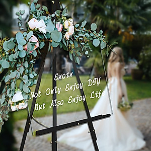 Enoin 2pcs 8 x 8 Inch Clear Acrylic/Plexiglass Sheet 0.118" 1/8 Inch Thick, Plastic Sheet Transparent Board Panel for Glass, DIY Project, Picture Frame,Paintings, Art Craft