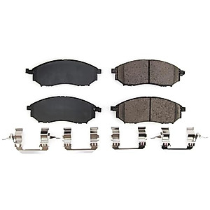 Power Stop 17-888B Front Z17 Evolution Ceramic Brake Pads with Hardware For INFINITI FX35 2006-2012 | INFINITI FX37 2013 | INFINITI FX45 2006-2008 | INFINITI QX70 2014 [Vehicle Specific]