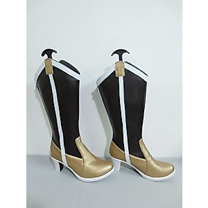 Yuancoser Puella Magi Madoka Magica Mami Tomoe Cosplay Shoes Heeled Boots (Female US 8.5/EU40)