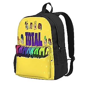NALCKA Total Anime DramaRama Backpack with Large Capacity Laptop Backpack Business Daypack Adjustable Shoulder Strap Bookbag 16.5 inch