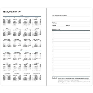 2023-2024 Blue Sky™ 24-Month Weekly/Monthly Planning Calendar, 3-5/8" x 6-1/8", Ashlyn Navy, January 2023 To December 20