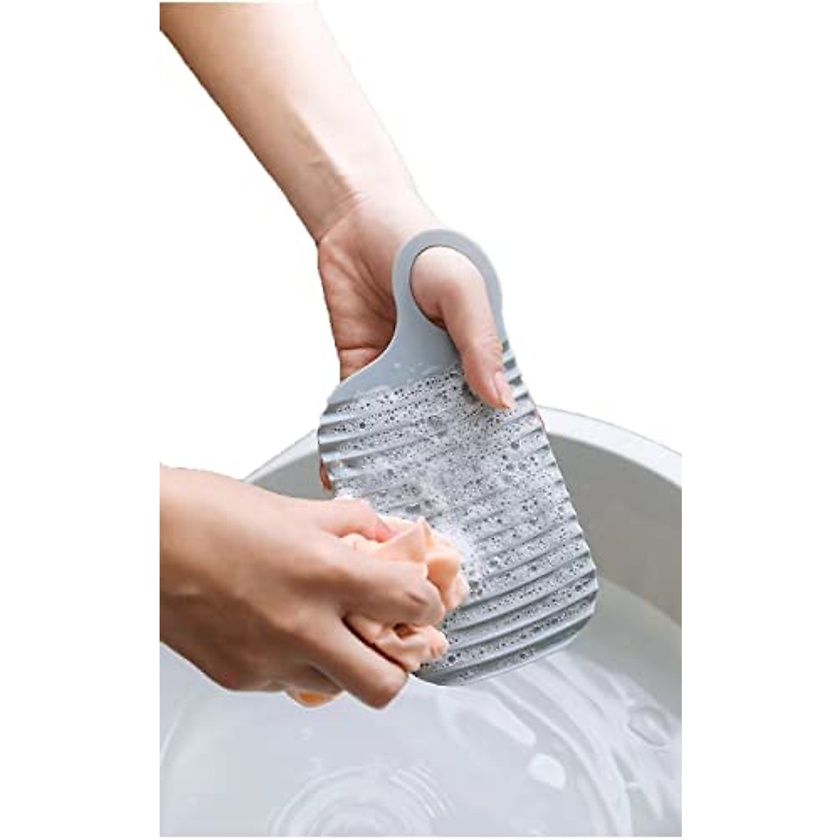 Ainior Portable Travel Mini Washboard,Handheld Plastic Washboard,Multifunctional Small Household Washboard Suitable for Hand Washing Diaper, Sock, Underwear(3 Pack)