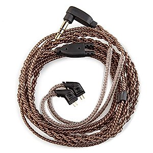 KZ CCA 2PIN IEM Earphone Cable, 4 Core High-Purity Copper Twisted IEMs Replacement Cable, Earbud Headphone Replacement Copper Extension Cable for KZ ZST ZSTX EDX ES4 AS10 CCA C10 C16 TRN V80 V90