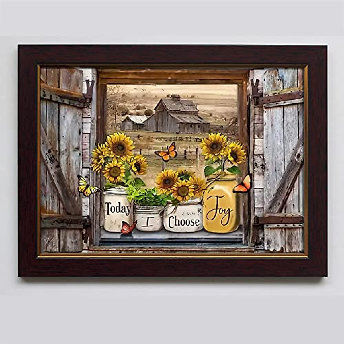 VISIAIP Sunflowers Diamond Painting Kits Butterfly Flower Bottles Log Cabin 5D DIY Full Drill Diamond Art Kits for Adults Kids Flowers Blessing Word Picture Art for Home Wall Decor,15.7 x11.8 inch