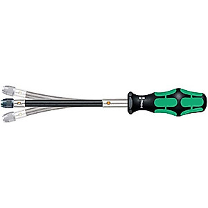 Wera 5028160001 Kraftform 392 Hexagon Flexible Shaft Bitholding Screwdriver, 1/4" Head, 177mm Blade Length, MULTI