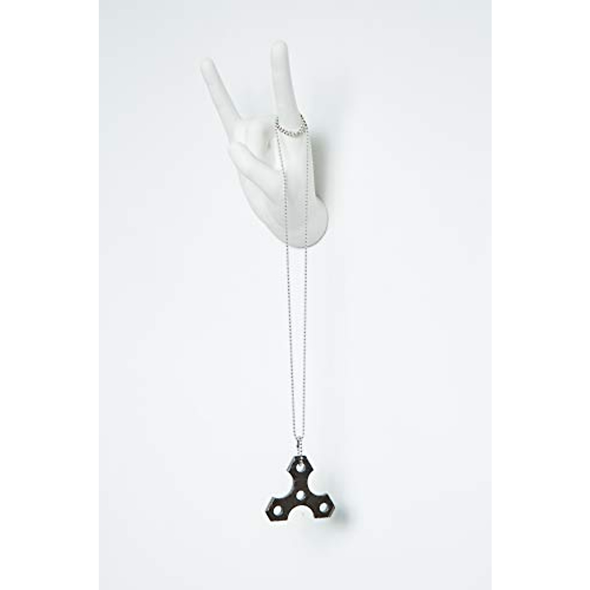 Interior Illusions Rock on Hand Wall Hook - White