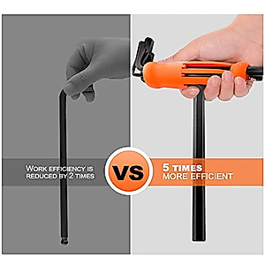 Ieusew Allen Wrenches Sets, 8-piece Hex Key Set, Metric Sizes 2mm, 2.5mm, 3mm, 4mm, 5mm, 6mm, 8mm, and 10mm