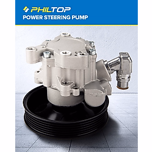 PHILTOP 21-5294 Power Steering Pump Fit For ML320 1998-2003 3.2L, ML430 1999-2001 4.3L, ML55 AMG 2000-2003 5.5L Power Steering Pump with Pulley
