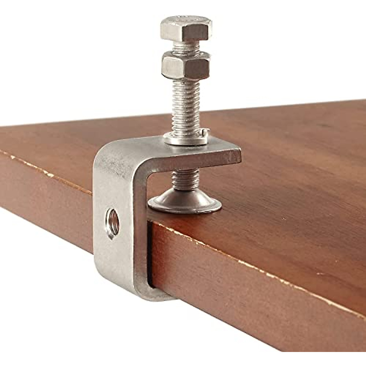 Kyien 4Pieces 304 Stainless Steel C-Clamp Heavy Duty C-clamp Woodworking Welding Building Household Tiger Clamp G-Clamp