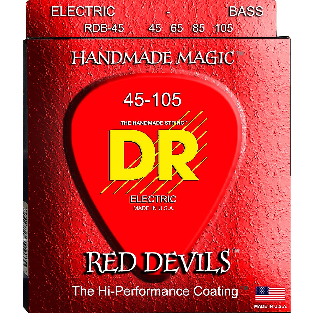 DR Strings Red Devils - Extra-Life Red Coated Bass 45-105