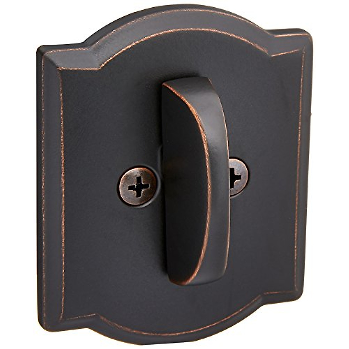 Schlage Lock Company B60CAM716 Single Cylinder Grade 1 Deadbolt with Decorative Camelot Rose, Aged Bronze