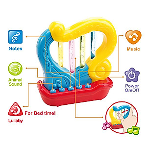 Portable First Harp Musical Instrument - Educational Toy for Children Learning and Entertainment