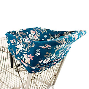 Bebe au Lait 5-in-1 Multi-Use Cover: Nursing Covers for Breastfeeding, Infinity Scarf, Nursing Shawl, Car Seat Cover, Shopping Cart Cover, Carrier Cover, Privacy Nursing Cover- Midnight Floral