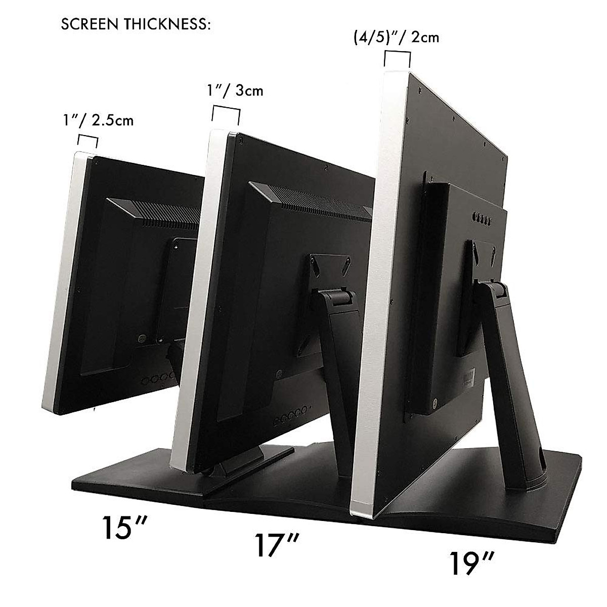 15" Pro Series Capacitive LED Backlit Multi-Touch Monitor, True Flat Seamless Design Touchscreen, Great for Office, POS, Retail, Restaurant, Bar, Gym, Warehouse, NO Driver Required (15 Inch)