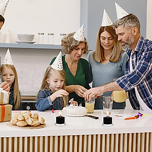 9-Pack 1.25-Inch Black Votive Candles for Halloween – Unscented Small Tealight Candle for Home Decor, Church and Special Occasions