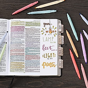 Mr. Pen- Dual Tip Highlighters, Morandi Colors, 16 Pack, Fine & Chisel Tip, Highlighters Pastel, Pastel Markers, Highlighter Markers, Pastel Highlighter, Highlighter Set, Planner Highlighters