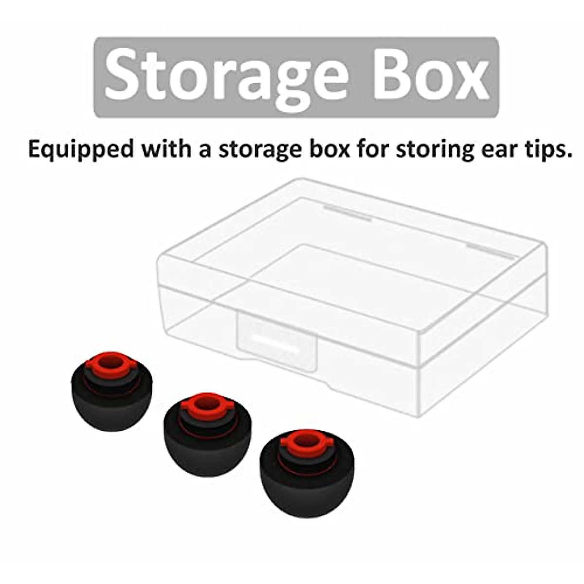 3 Pcs Memory Foam Tips for Voyager Legend 5200, Replacement Small Medium Large 3 Size Reduce Noise Comfortable Ear Tips Buds Earbuds Compatible with Plantronics Voyager 5200 - Black