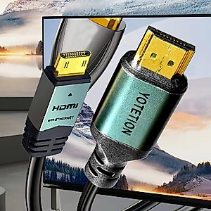YOTETION Mini HDMI to HDMI Cable 50FT, High-Speed HDMI to Mini HDMI Support 3D 4K/60Hz 1080p 720p Compatible with Camera, Camcorder, Tablet and Graphics/Video Card, Laptop, Raspberry Pi Zero W